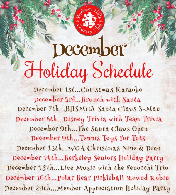 Upcoming December Events!