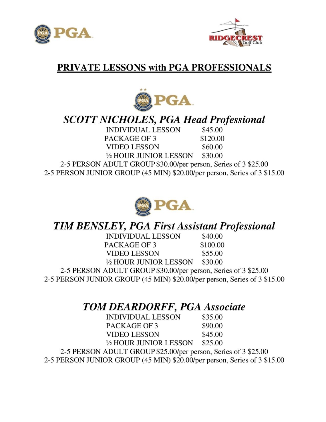 Ridgecrest Golf Club - Idaho golf at it's best!